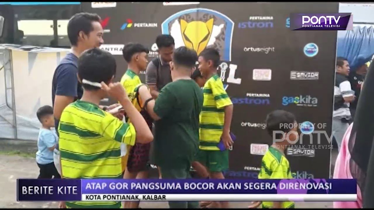 Atap GOR Pangsuma Bocor Akan Segera Direnovasi - PONTV Atap GOR Pangsuma Bocor Akan Segera Direnovasi - PONTV